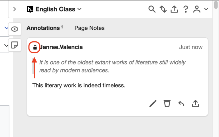 Saving Draft Annotations Before Sharing with Your Group : Hypothesis